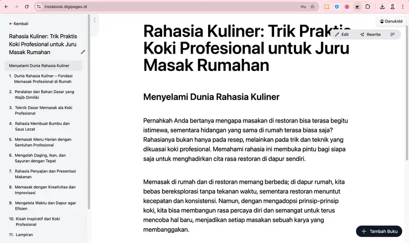 InstaBook - From Thought to Book in Seconds